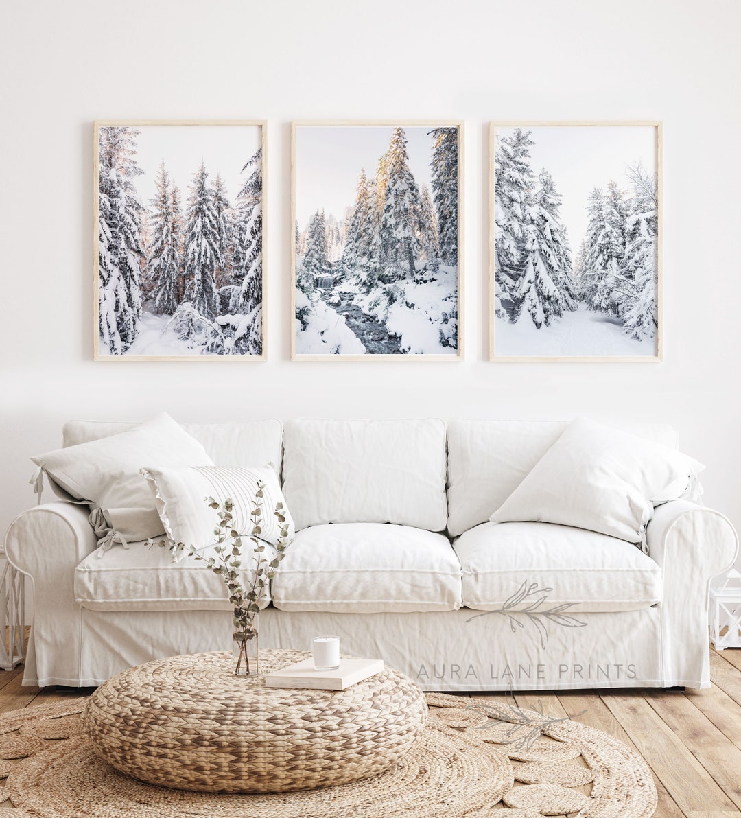 Winter Wonderland, Printable Set of 3, Christmas Gallery Wall Art ...
