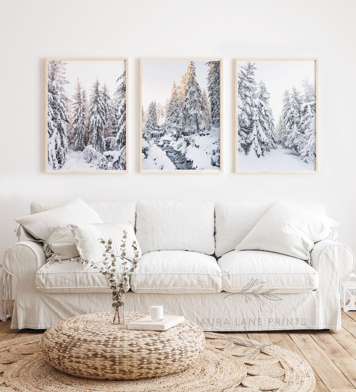 Winter Wonderland Printable Set of 3 Christmas Gallery Wall - Etsy