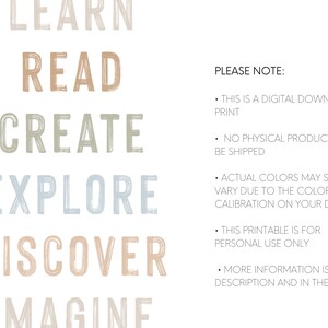 Playroom Wall Art, Boho Nursery Prints, Lets Play, Homeschool Decor ...