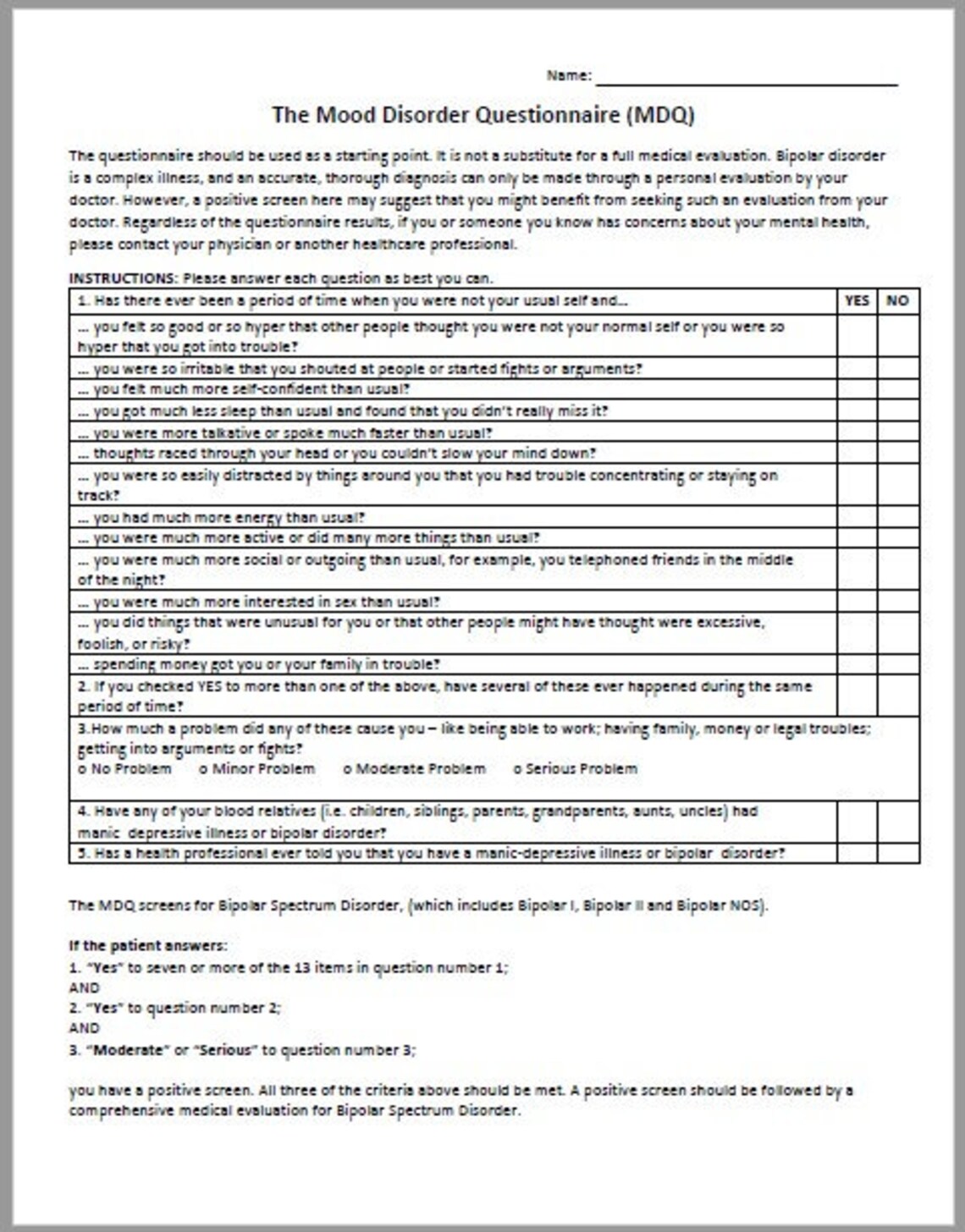 Mental Health Assessment Packet - Etsy