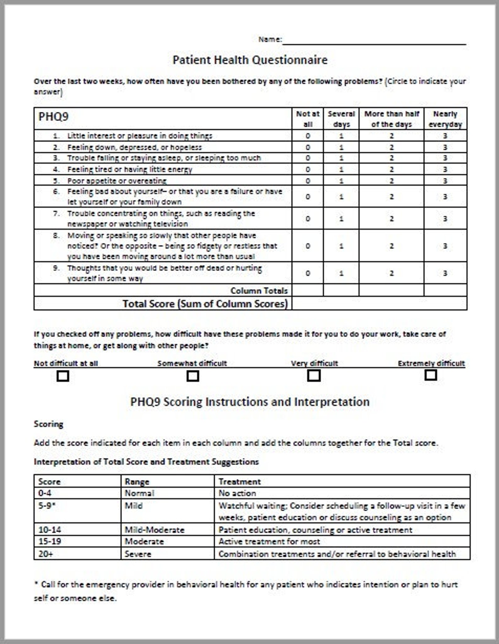 Mental Health Assessment Packet - Etsy