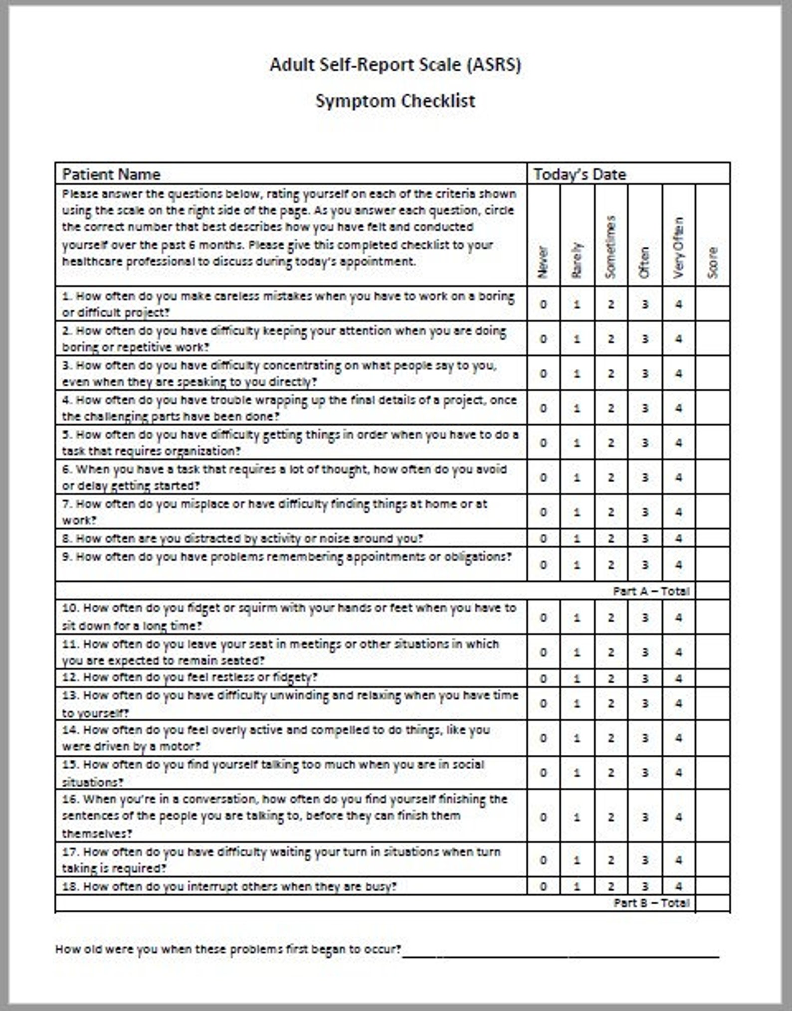 Mental Health Assessment Packet - Etsy