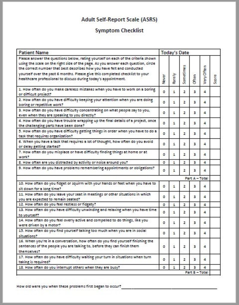 Mental Health Assessment Packet - Etsy