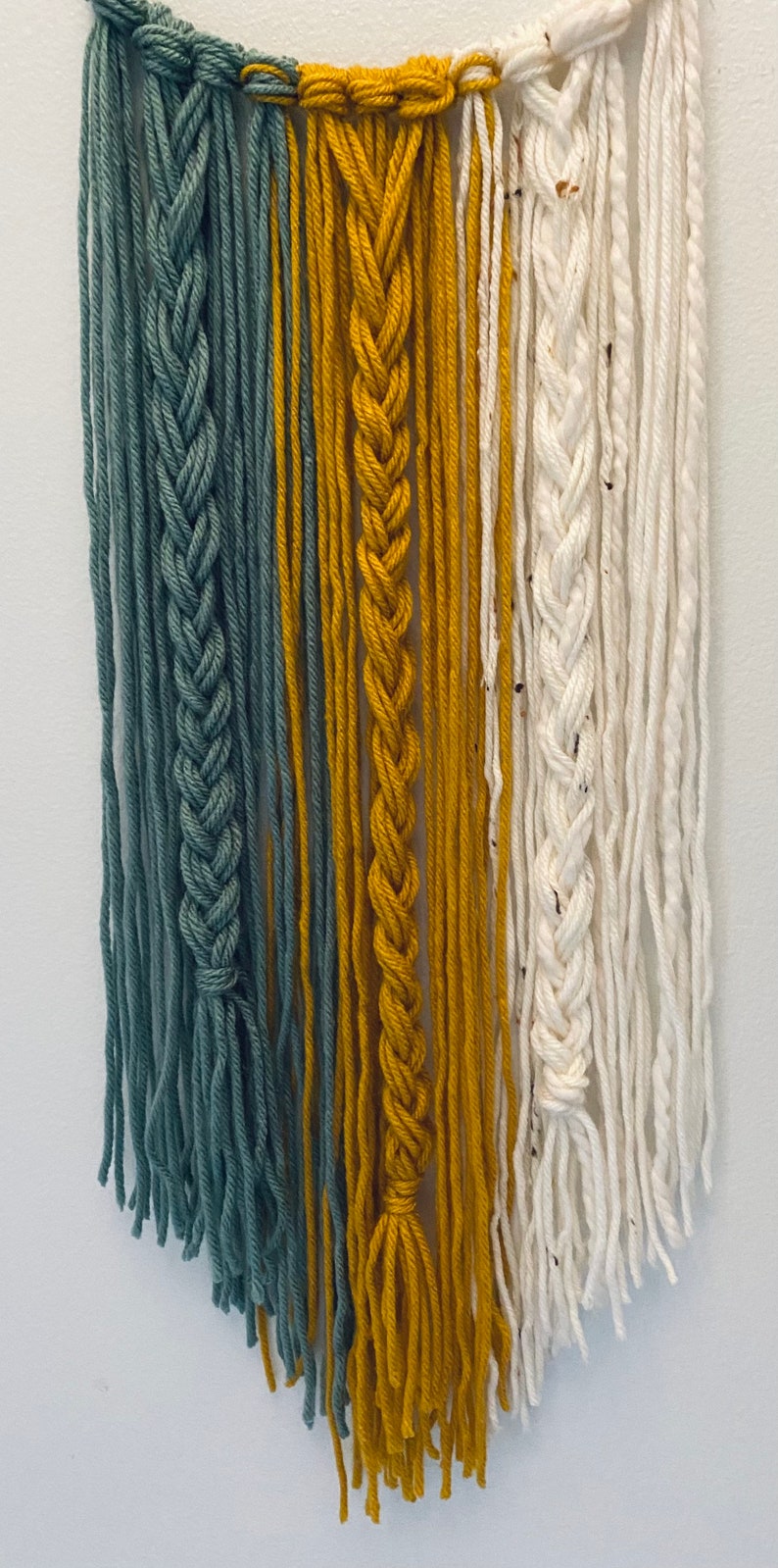 Fall Trio Yarn Hoop Wall Hanging / Hoop Wall Decor / Macrame Wall ...