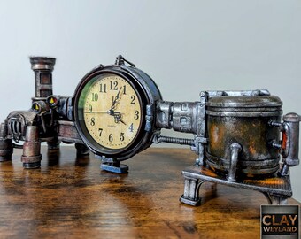 Steampunk Mini Submariner Clock: Handmade Vintage Style Desk Clock - Etsy