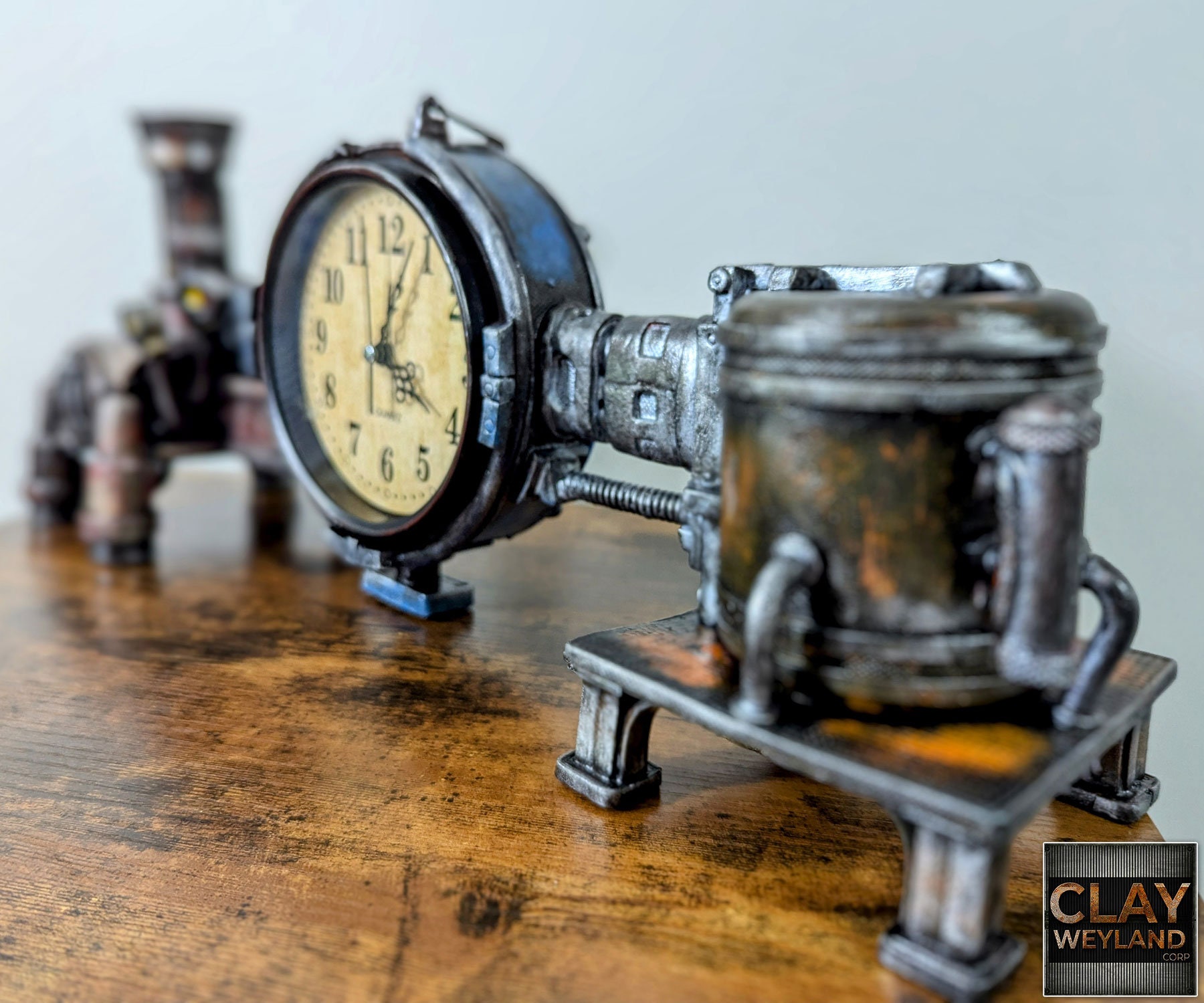 Steampunk Vintage Table Clock - Etsy