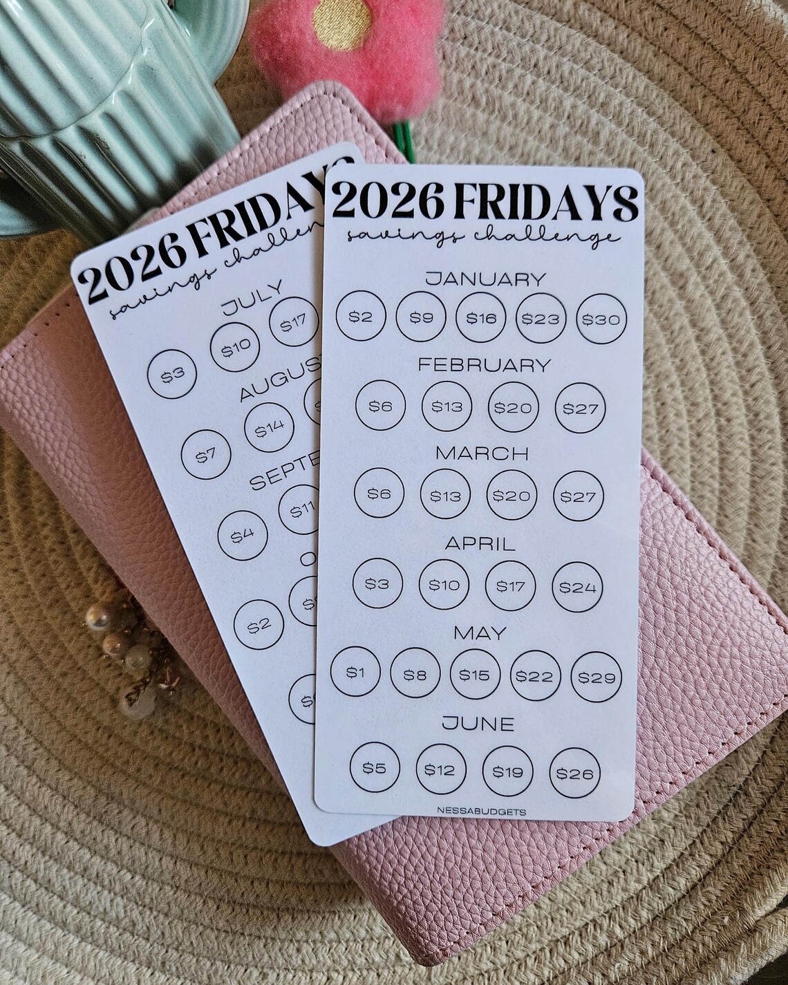 2026 Friday Savings Challenge | Every Friday Challenge | A6 Laminated ...