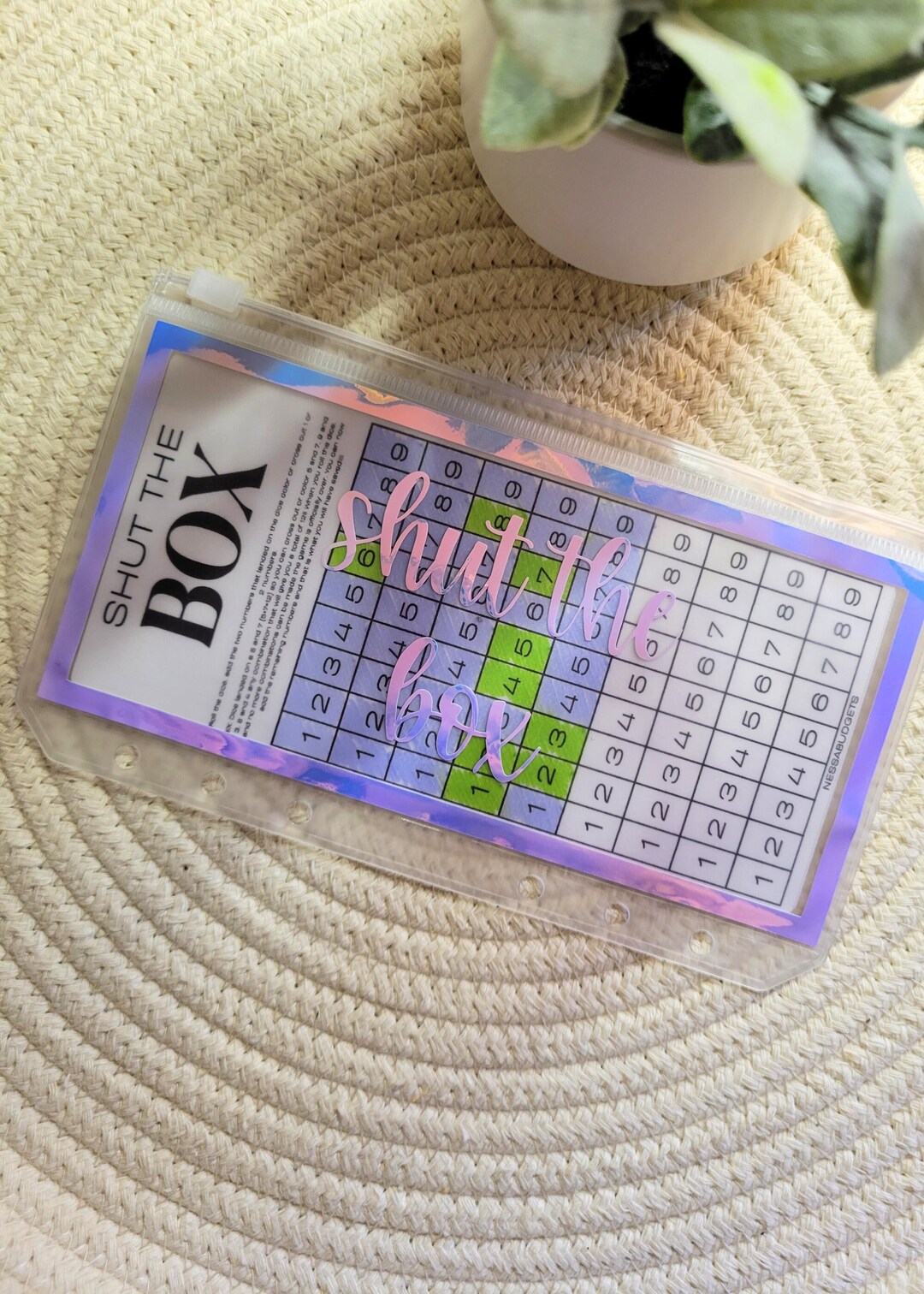 Shut the Box Savings Challenge | Savings Challenge | A6 Savings ...