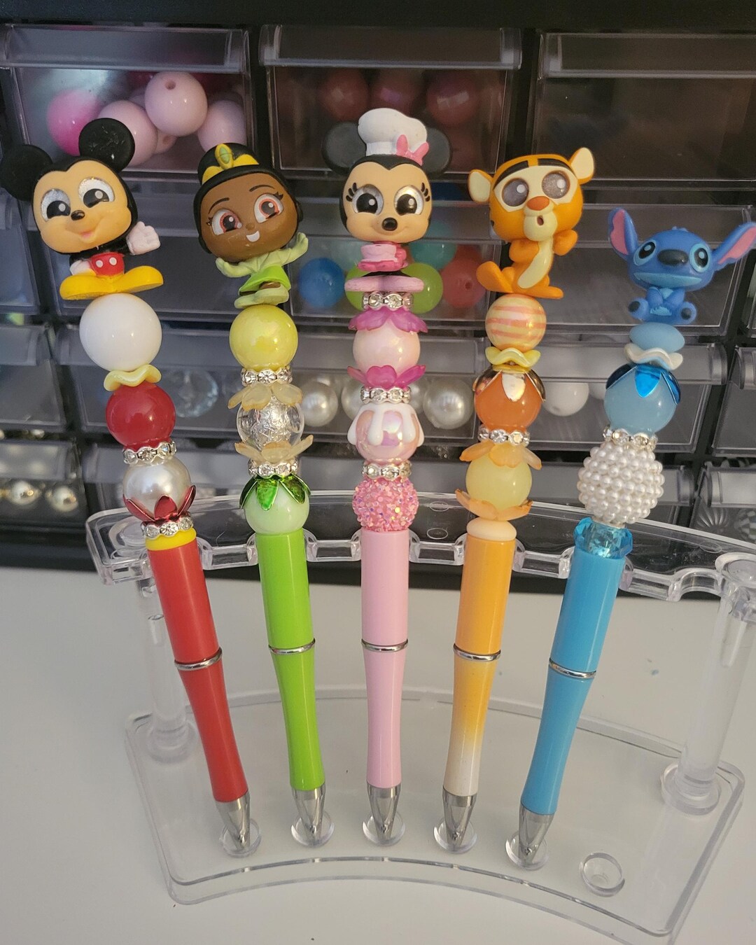 Doorables Beaded Pen Character Pens Novelty Beaded Pen - Etsy