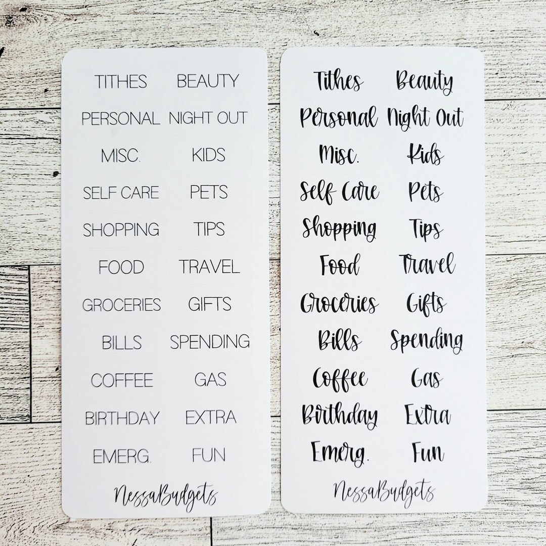 Tab Sticker Sheet || Tabbed Dividers Stickers || Sticker Sheet - Etsy