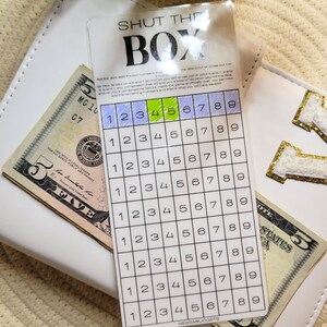 Shut the Box Savings Challenge | Savings Challenge | A6 Savings ...