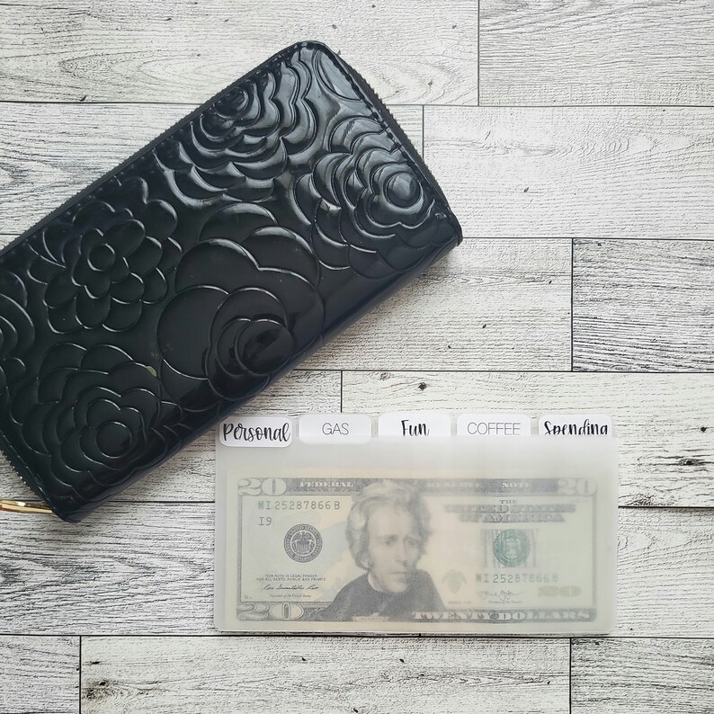 Wallet Tabbed Cash Dividers Laminated Cash Dividers - Etsy