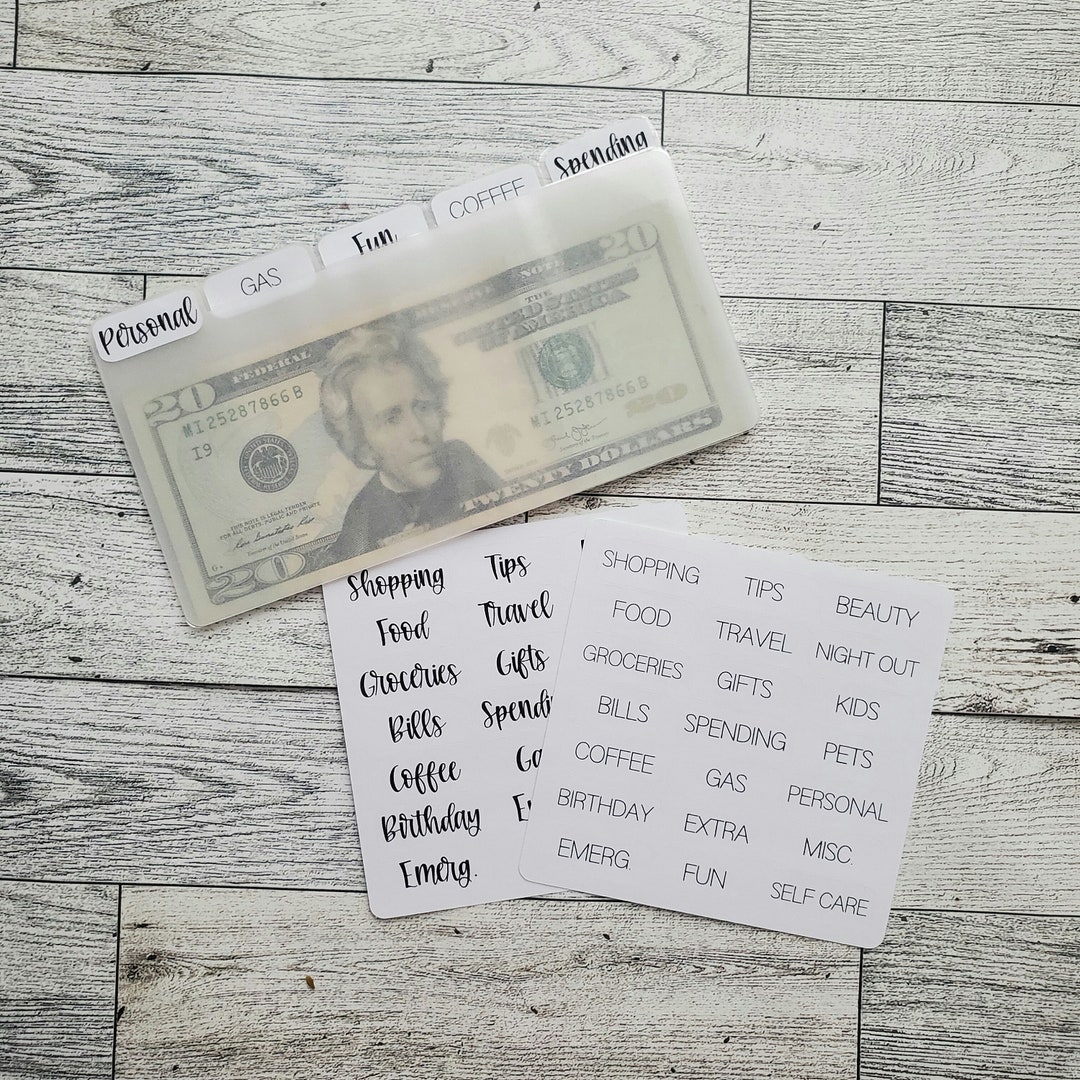 Wallet Tabbed Cash Dividers Laminated Cash Dividers Frosted Wallet ...
