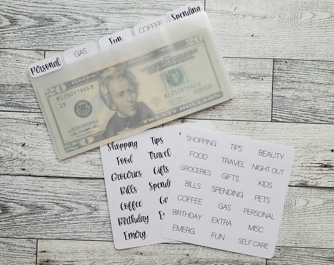 Wallet Tabbed Cash Dividers Laminated Cash Dividers Frosted Wallet ...
