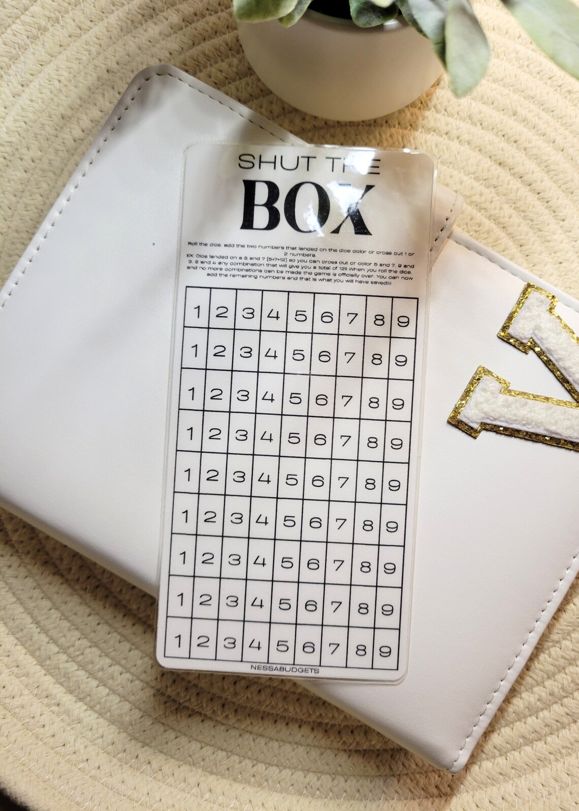 Shut the Box Savings Challenge | Savings Challenge | A6 Savings ...