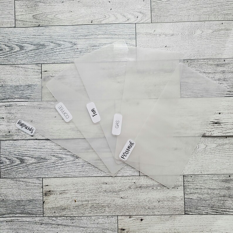 Wallet Tabbed Cash Dividers Laminated Cash Dividers - Etsy