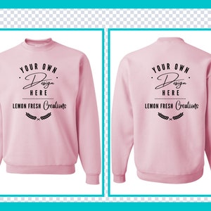 Jerzees Mockup Bundle, Jerzees 562MR, 562MR Mockup, Crewneck Sweatshirt ...