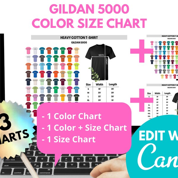 Gildan G500 Color Chart - Etsy