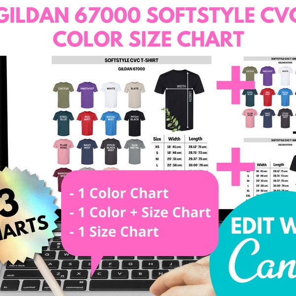 Gildan G670 Size Chart - Etsy