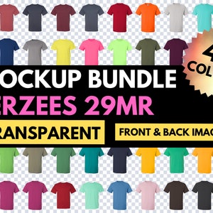 Jerzees 29M Mockup Bundle, Jerzees 29MR, 29MR Mockup, Mock up ...