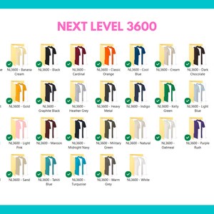 Next Level 3600, Mockup Bundle, NL3600 Tshirt, Cotton Short Sleeve Crew ...