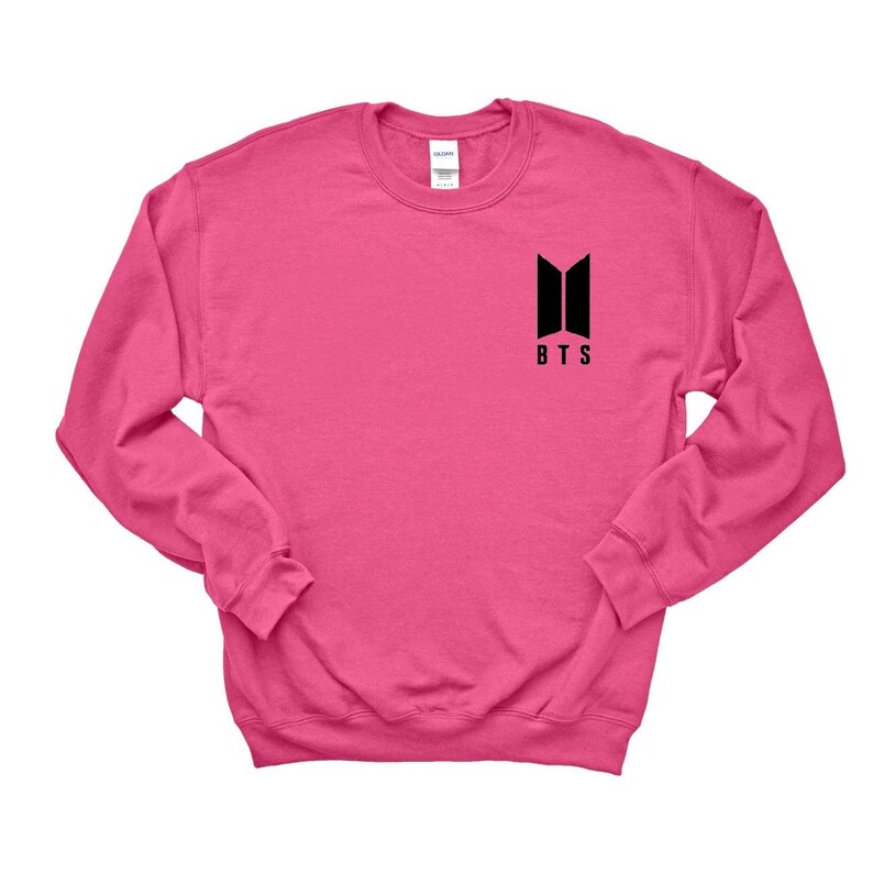 BTS Logo Crewneck BTS Sweater Bangtan Crewneck BTS Army | Etsy