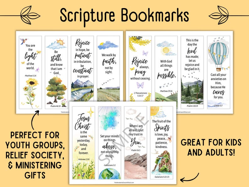 Printable LDS Bookmarks | LDS Quotes, Bible Verses, Book of Mormon ...