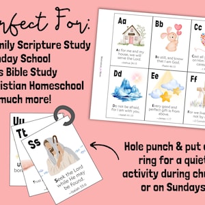 Printable ABC Bible Verses for Kids | 26 Scripture Cards A–Z ...