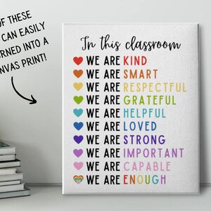 In This Classroom Poster Printable | Classroom Decor | Classroom Rules ...