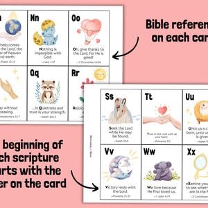 Printable ABC Bible Verses for Kids | 26 Scripture Cards A–Z ...