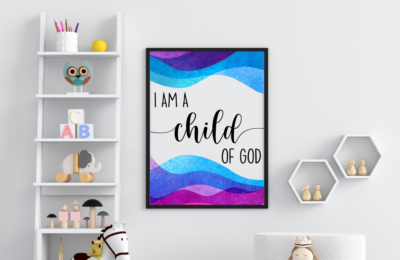 I Am A Child of God Nursery Wall Decor Printable Baby Girl Nursery ...