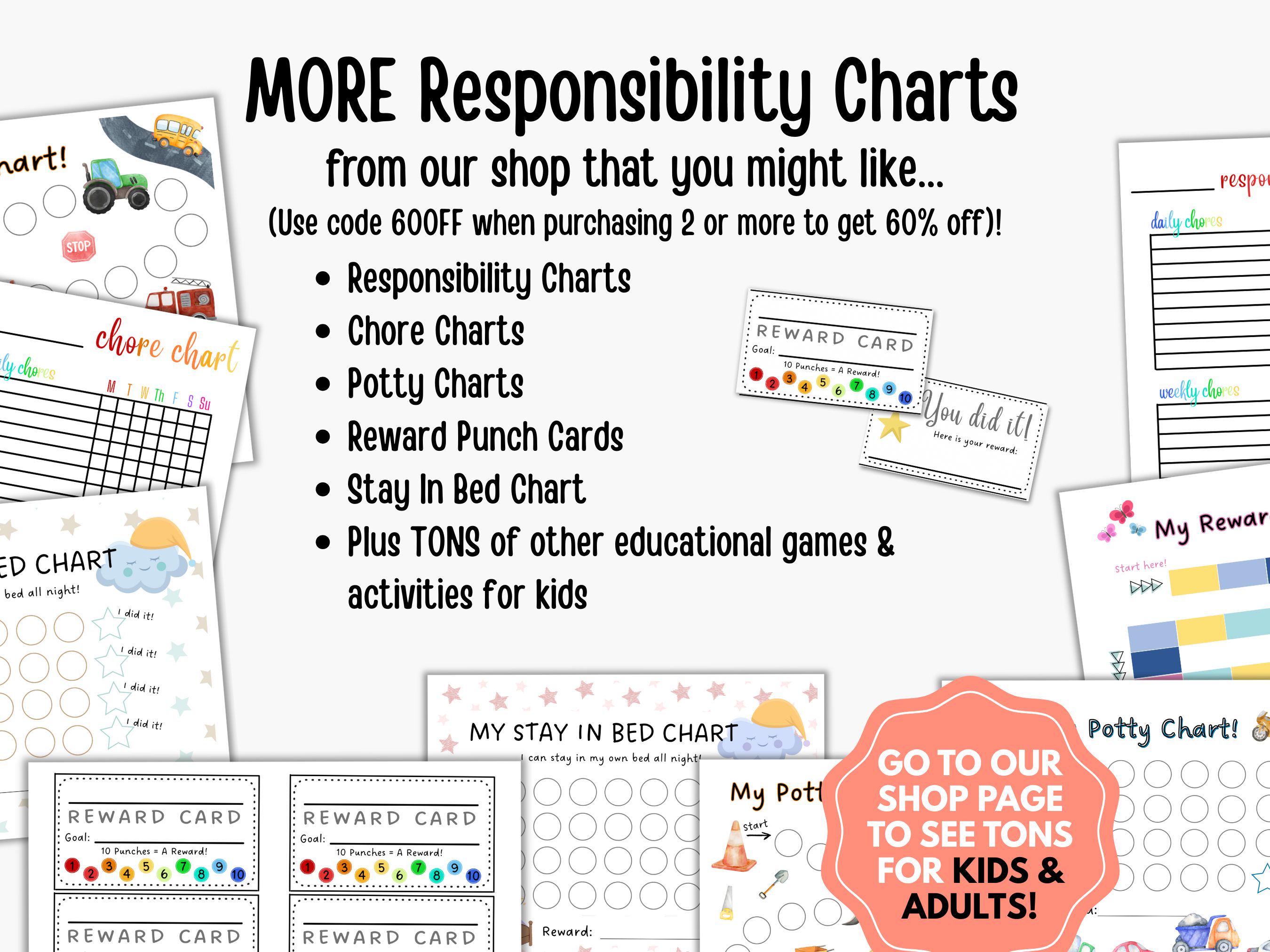 Printable Stay in Bed Chart for Kids | Toddler Bedtime Chart ...