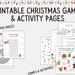 Christmas Activity Pages for Kids | Christmas Activities Printable ...
