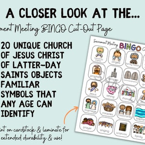Sacrament Games | BINGO | LDS Games for Kids | Printable Church Bingo ...