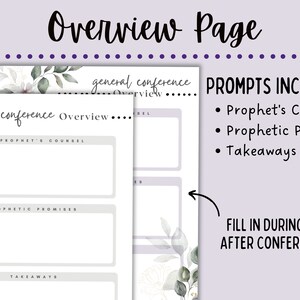 General Conference Adult Activity Pages | Notetaking Pages for Moms ...