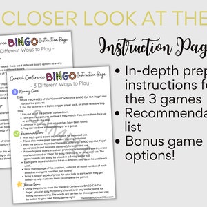 General Conference Activities for Kids | Oct 2025 Conference BINGO ...