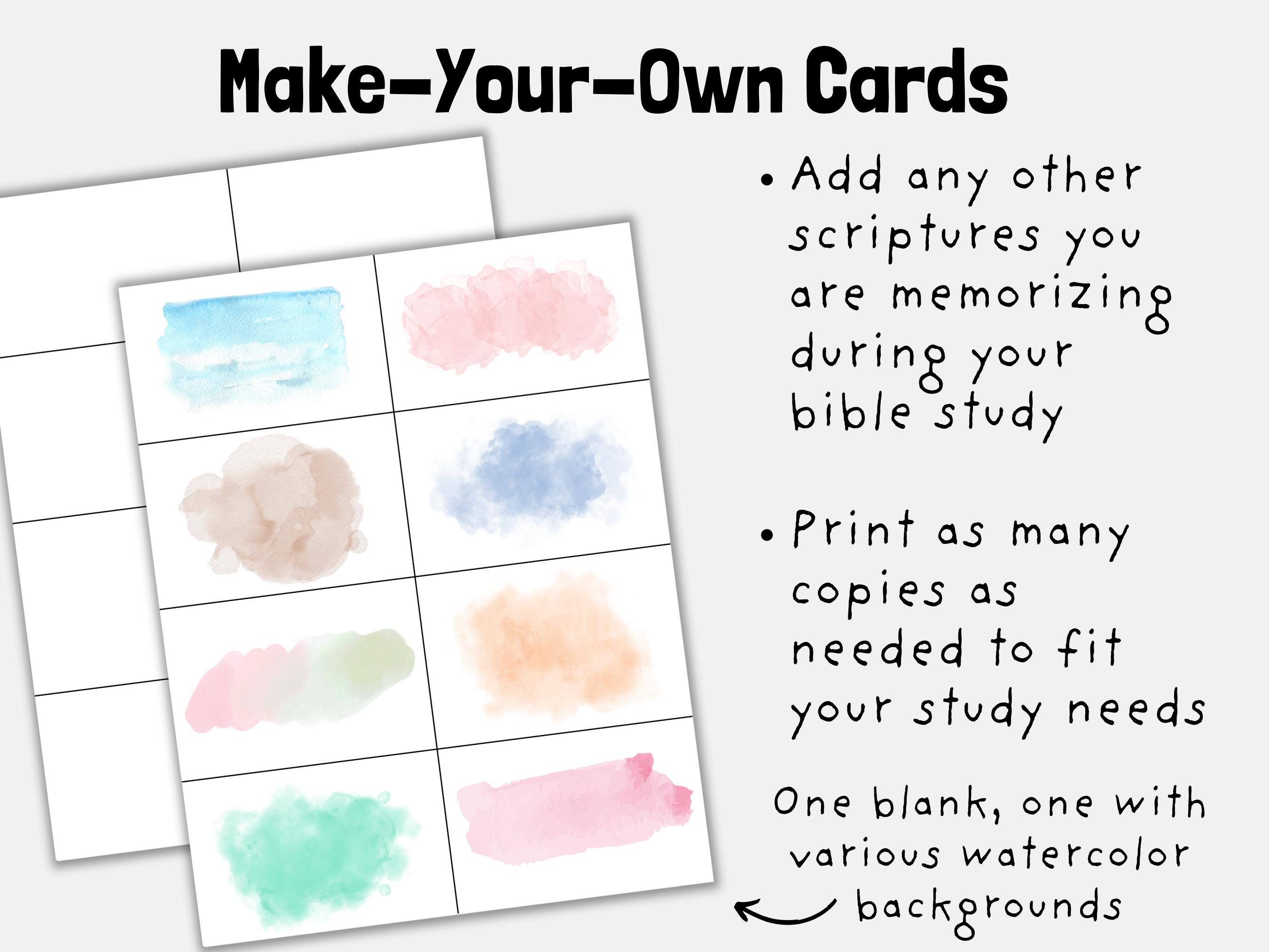 200 Bible Verse Cards | Printable Scripture Cards | Prayer Board Cards ...