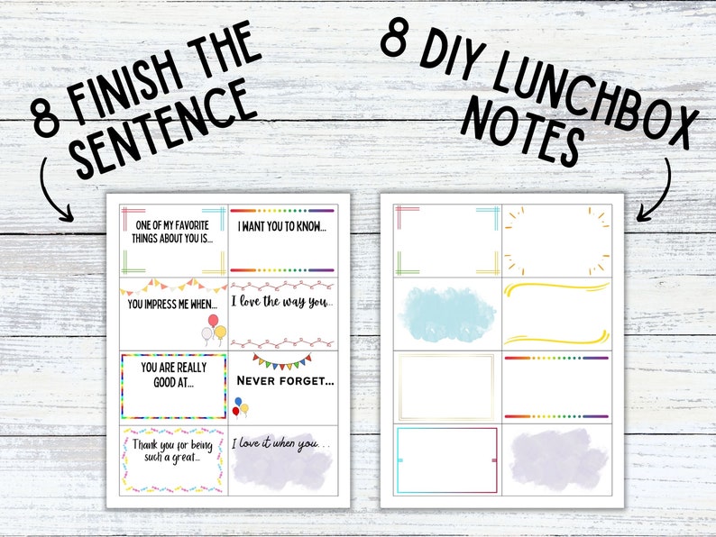 Kids Lunchbox Notes Printable | Lunchbox Jokes for Kids | Positive ...