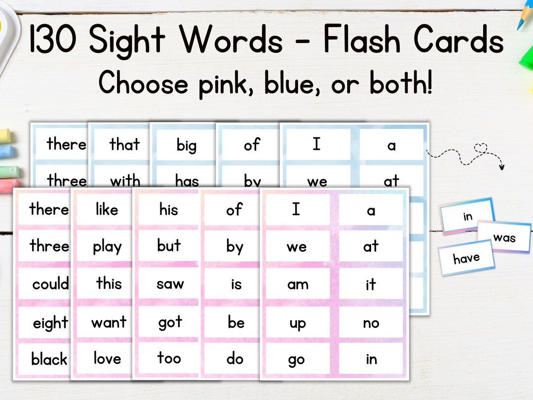 Sight Word Flashcards | Printable Flashcards for Kids | Kids Learning ...