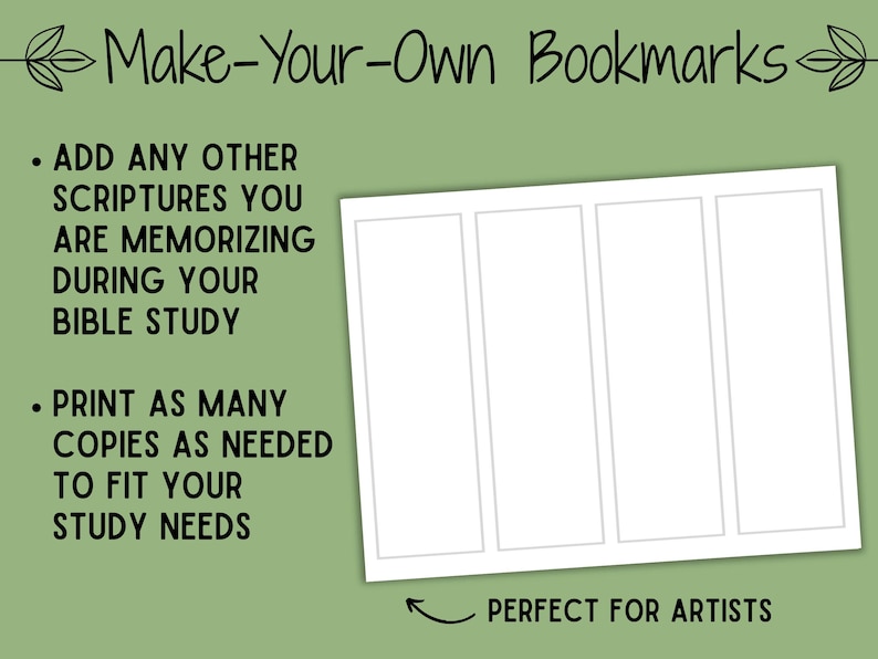 Printable Bible Verse Bookmarks | Set of 20 Bookmarks| Instant Download ...