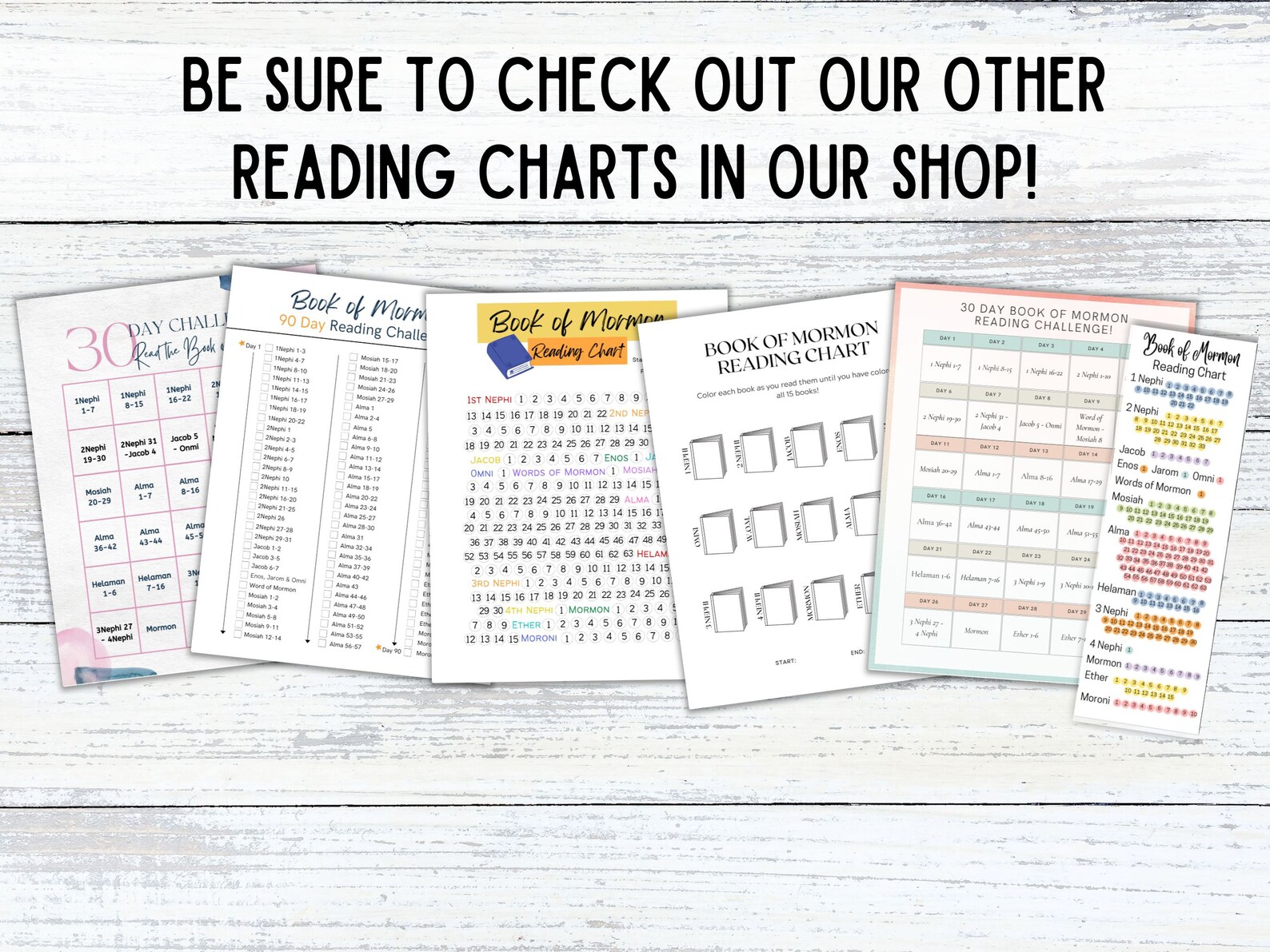 60 Day Book of Mormon Reading Chart | Printable Reading Chart | LDS ...