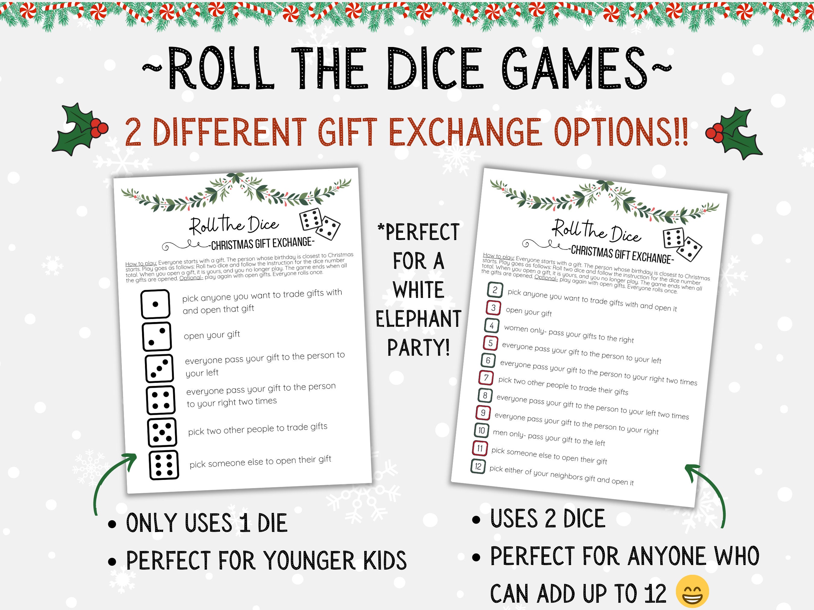 Christmas Party Games Bundle | Printable Holiday Games | Fun Adult ...