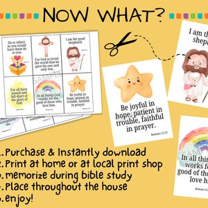 Bible Verse Cards for Kids | Printable Scripture Cards for Children ...