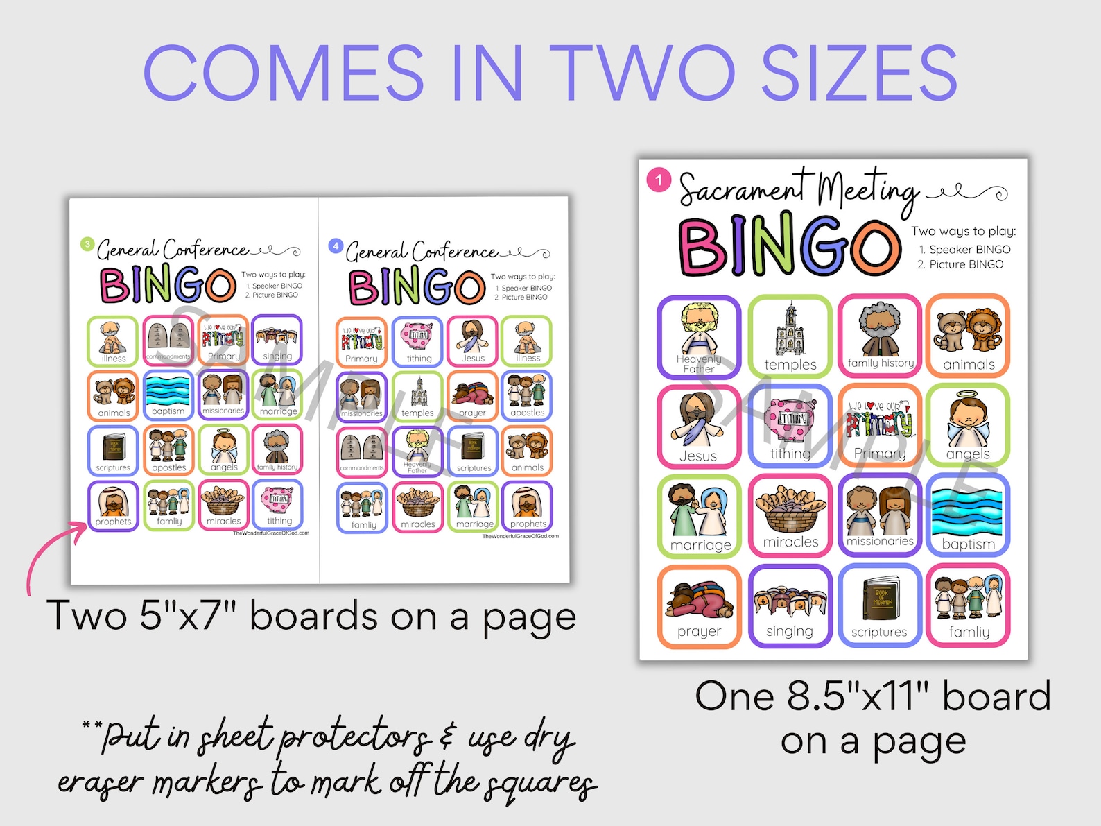 General Conference Activities for Kids April 2024 Conference BINGO ...