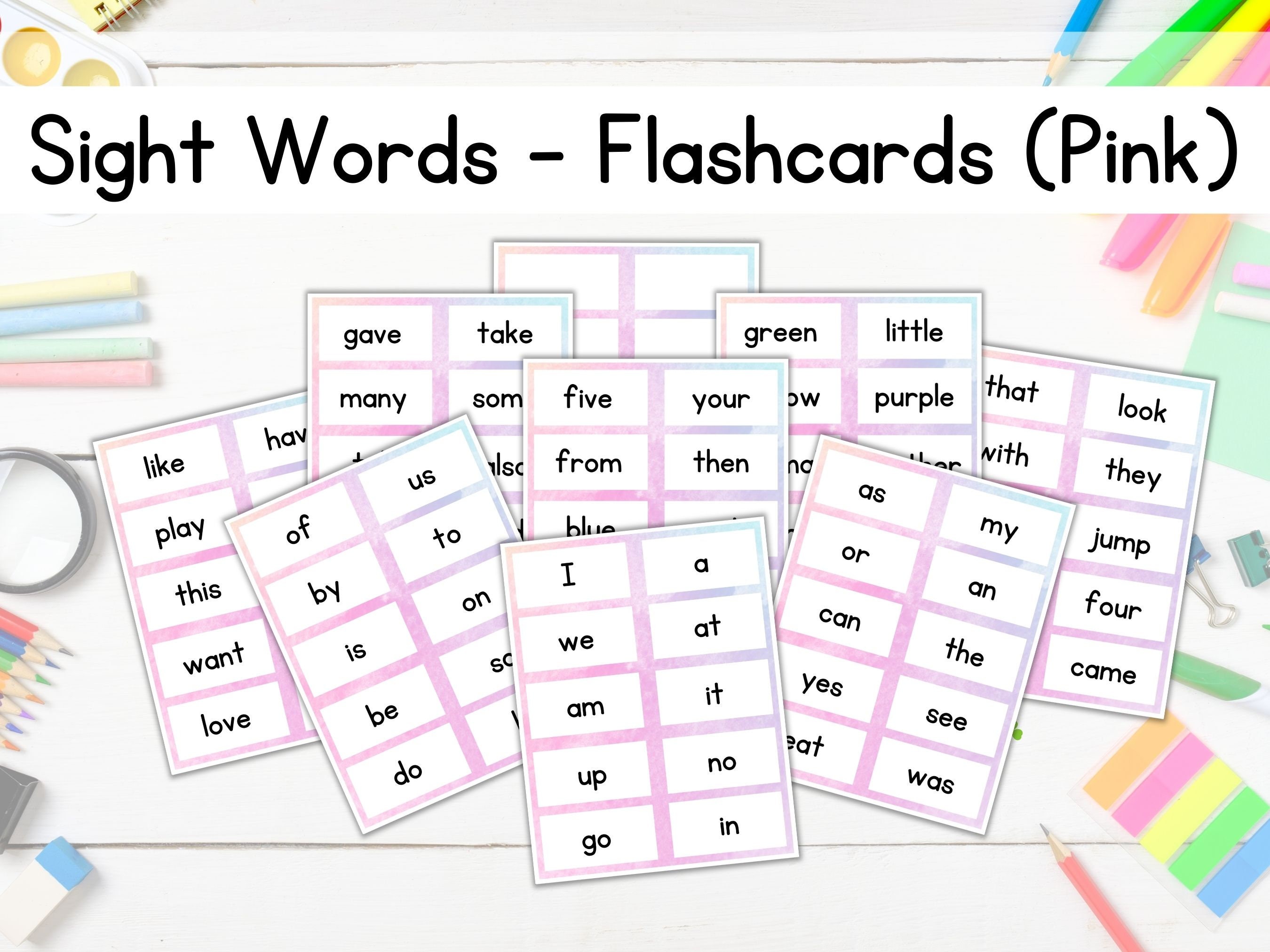 Sight Word Flashcards Printable Flashcards for Kids Kids Learning ...
