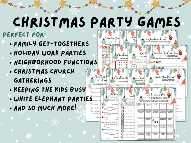 Holiday Party Games | Office Party Activities | Christmas Work Party Games | White Elephant Gift ...