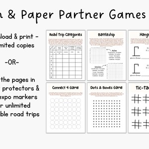 Road Trip Activity Printables | Travel Kid Games Bundle | Printable ...