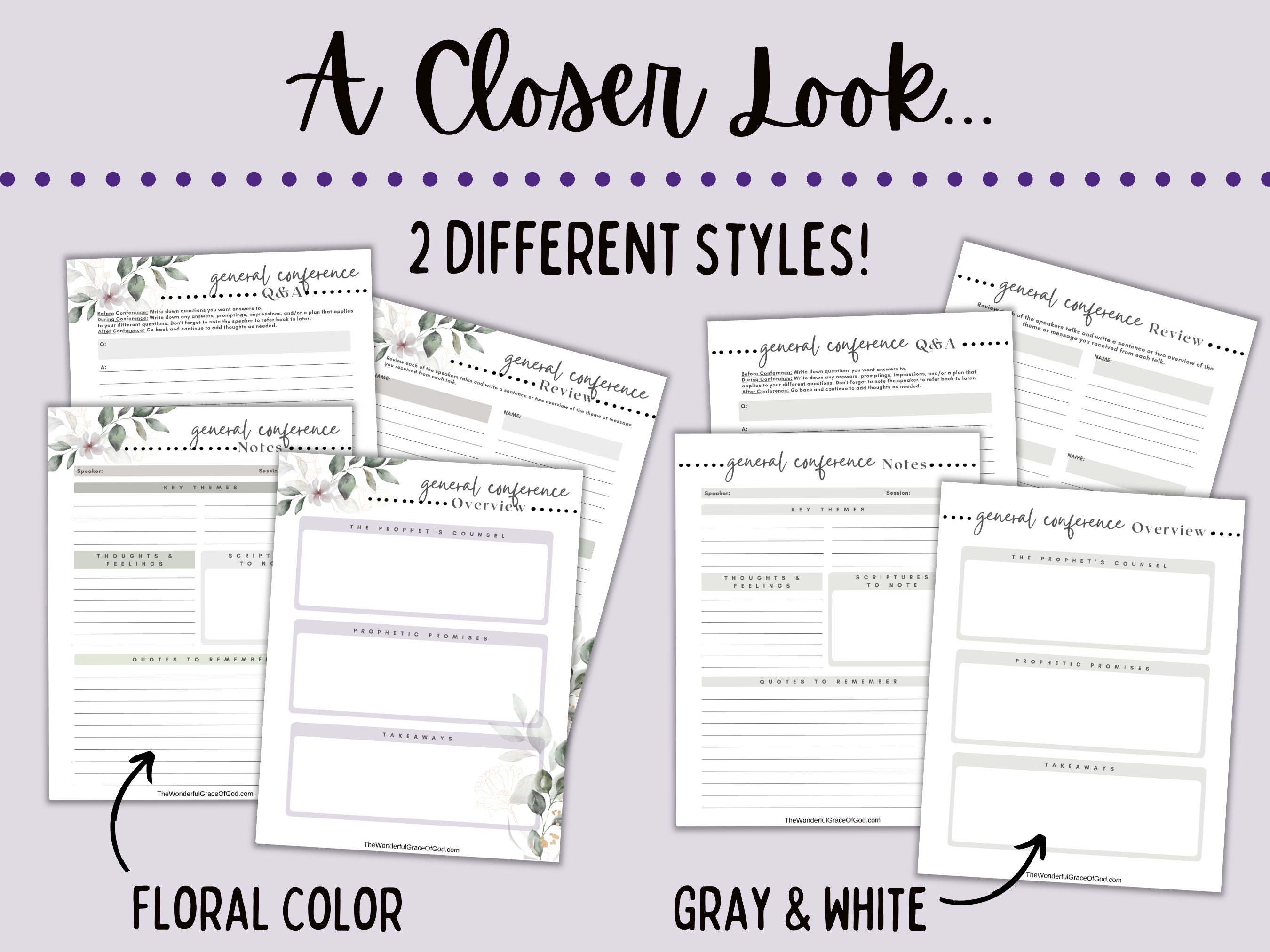 General Conference Adult Activity Pages | Notetaking Pages for Moms | Oct 2025 General ...