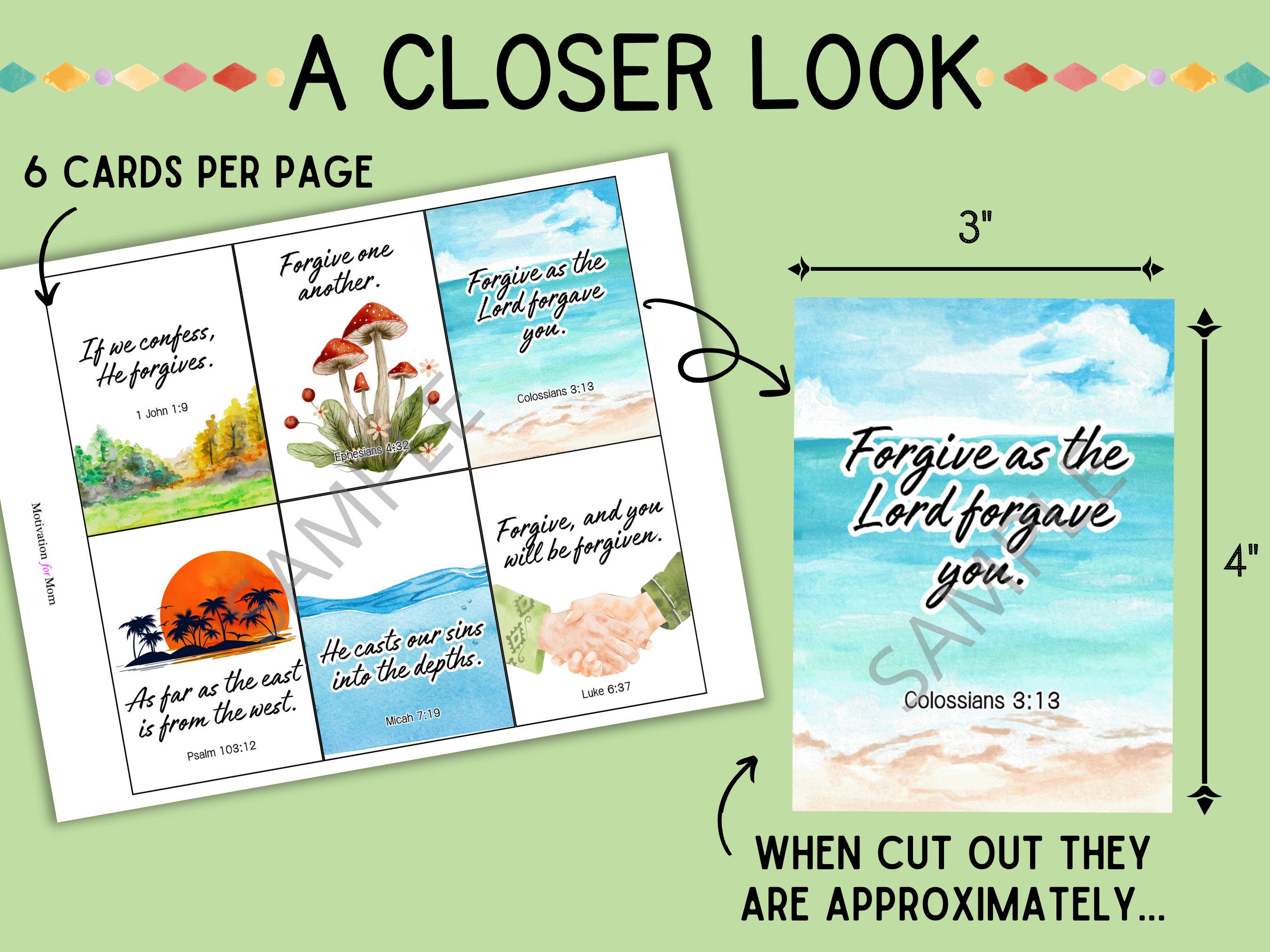 Inspirational Bible Verse Cards | Printable Scripture Cards | Prayer ...