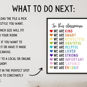 In This Classroom Poster Printable | Classroom Decor | Classroom Rules ...